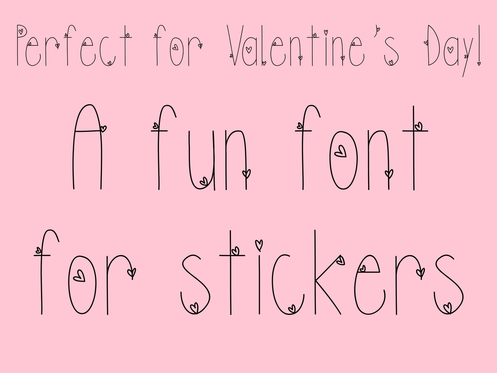 Amor Font A Handwritten Heart Font Narrow Font Sans Serif - Etsy