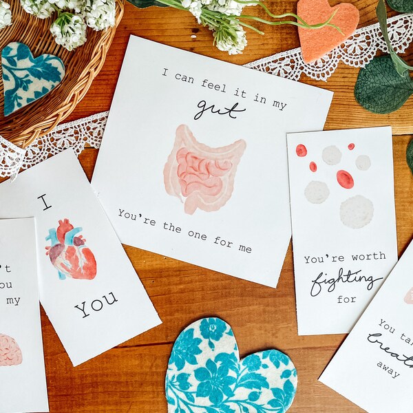 Anatomy Valentines Card - Etsy