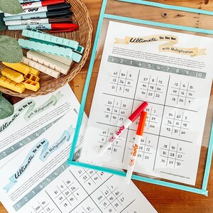 Ultimate Tic Tac Toe With Multiplication // Learning Times Tables ...