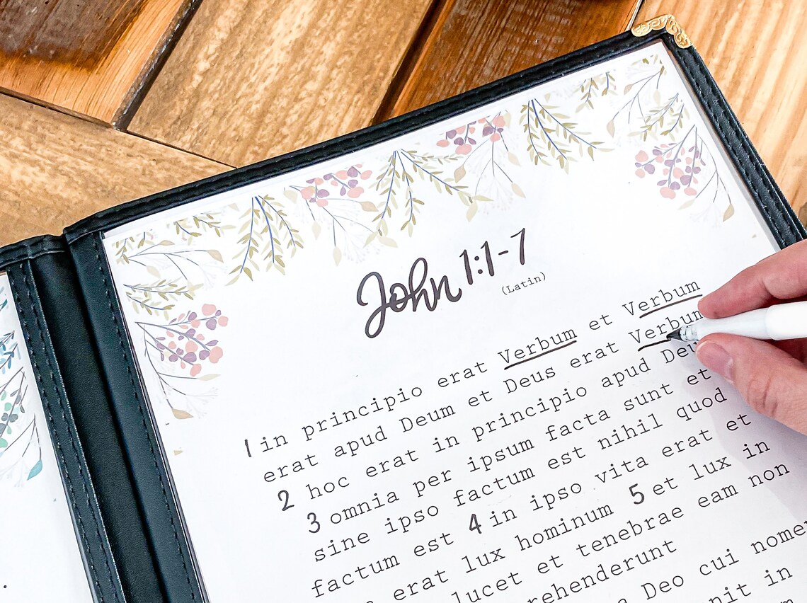 John 1:1-7 English (the Vulgate) and Latin // Classical Conversations ...