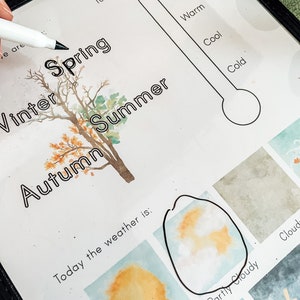 Calendar and Weather Pages for Littles // Circle Time Activities ...