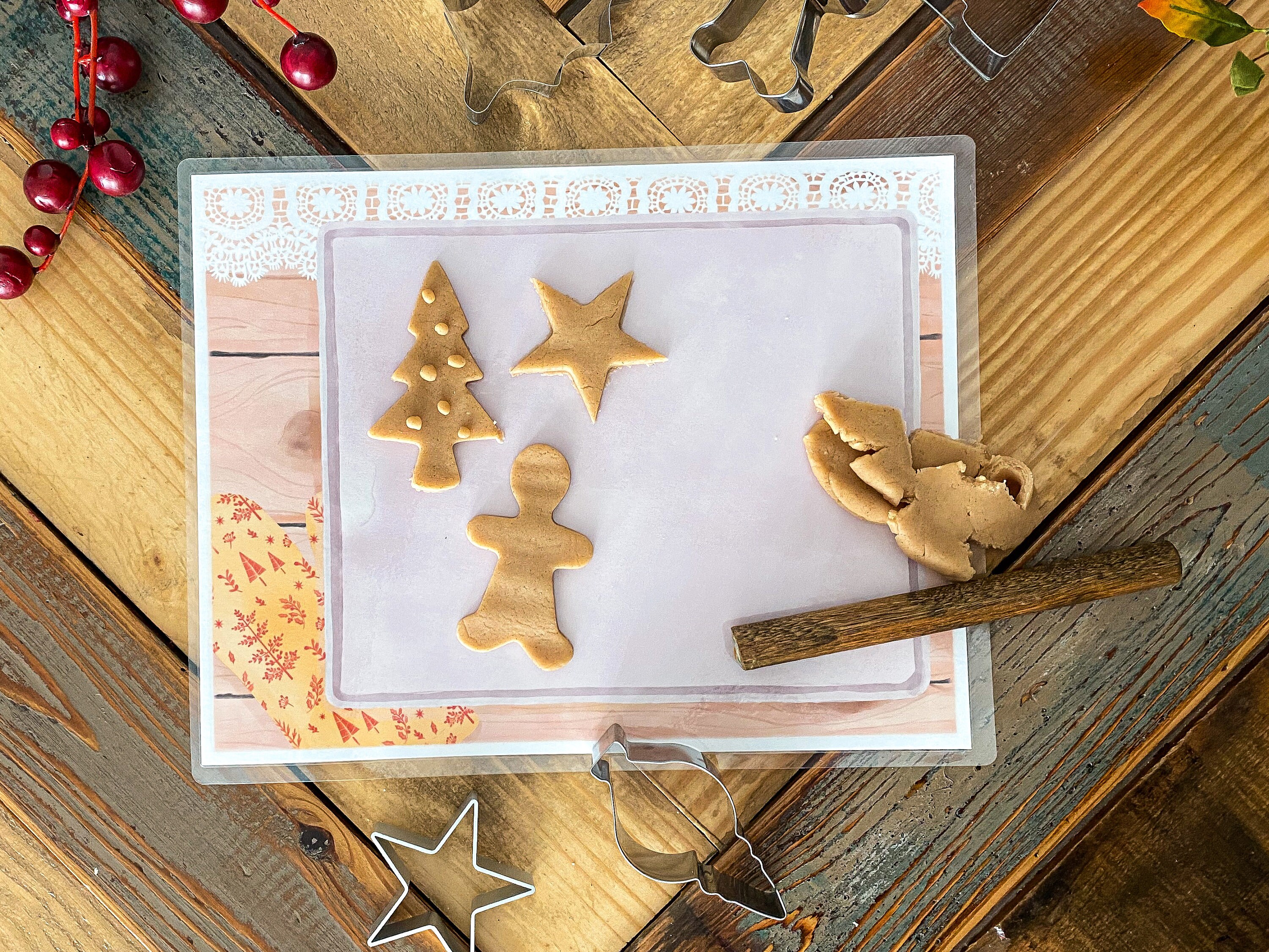Christmas Playdough Mats // 4 Printable Mats for Creative Play // Kids ...
