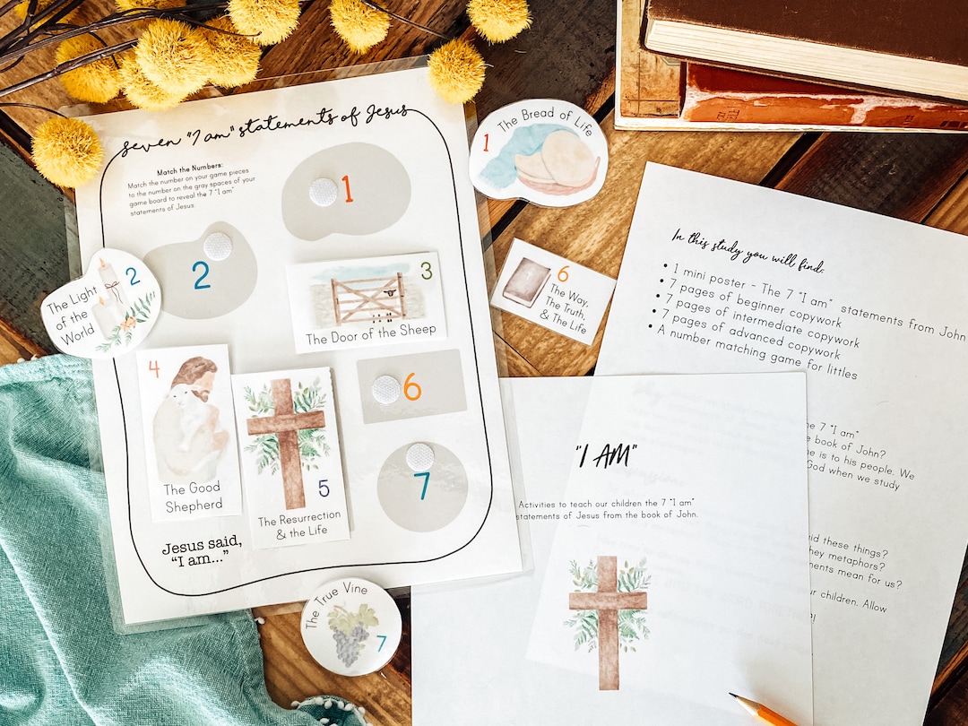 Faith-based Mini Study - "i Am" // Children's Bible Study Resources ...