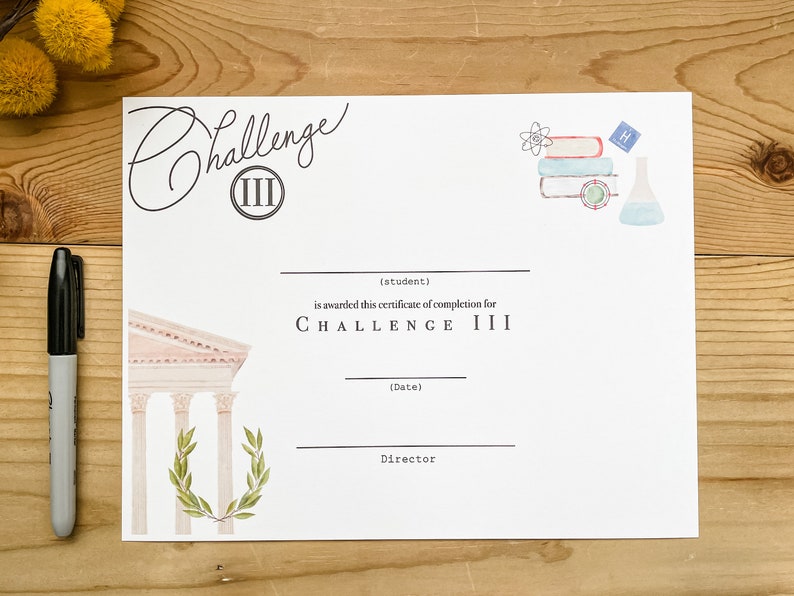 Classical Conversations Challenge Level Certificates Challenge All ...