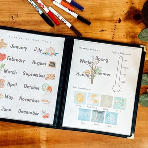 Calendar and Weather Pages for Littles // Circle Time Activities ...