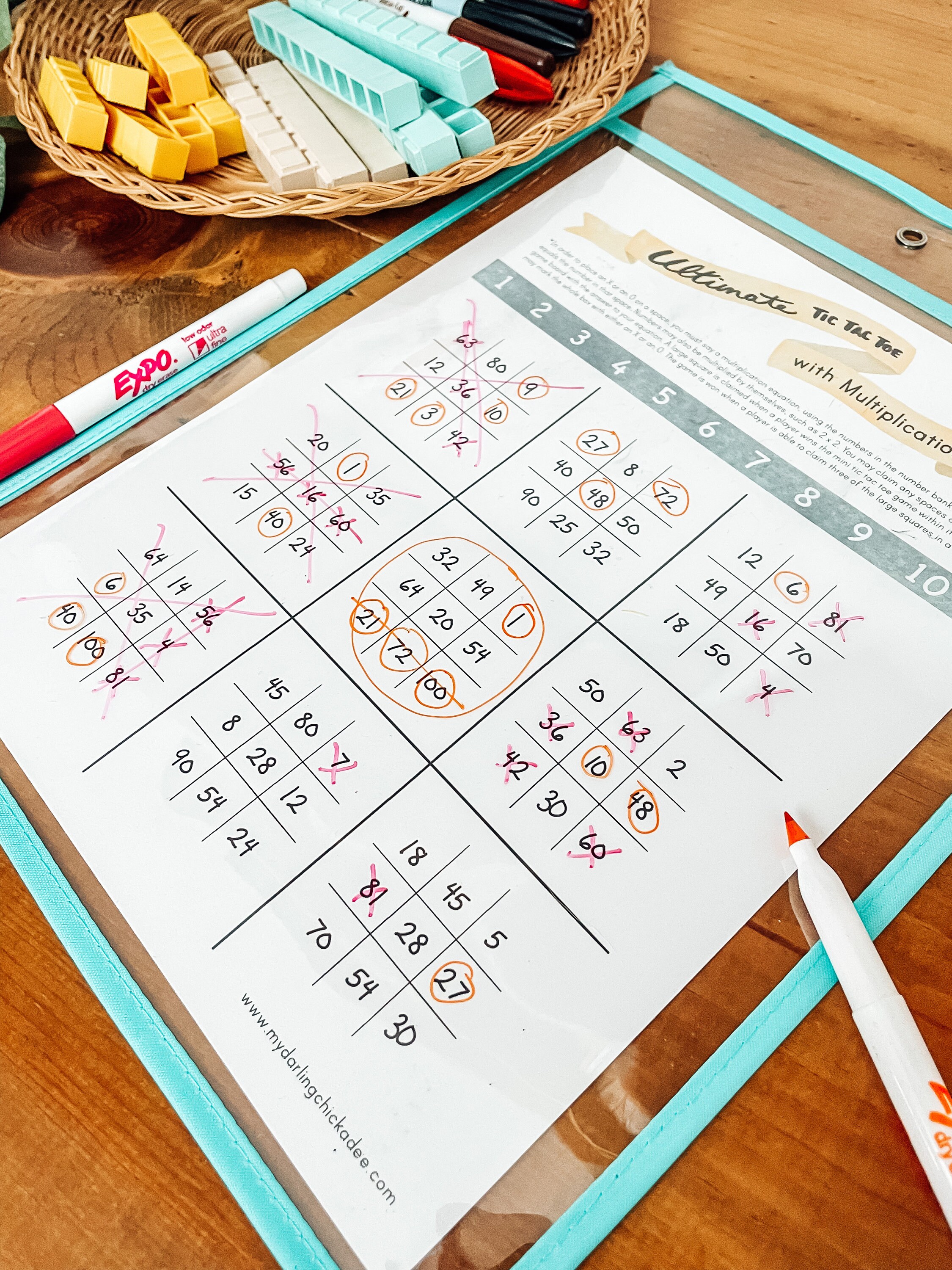 Ultimate Tic Tac Toe With Multiplication // Learning Times Tables ...