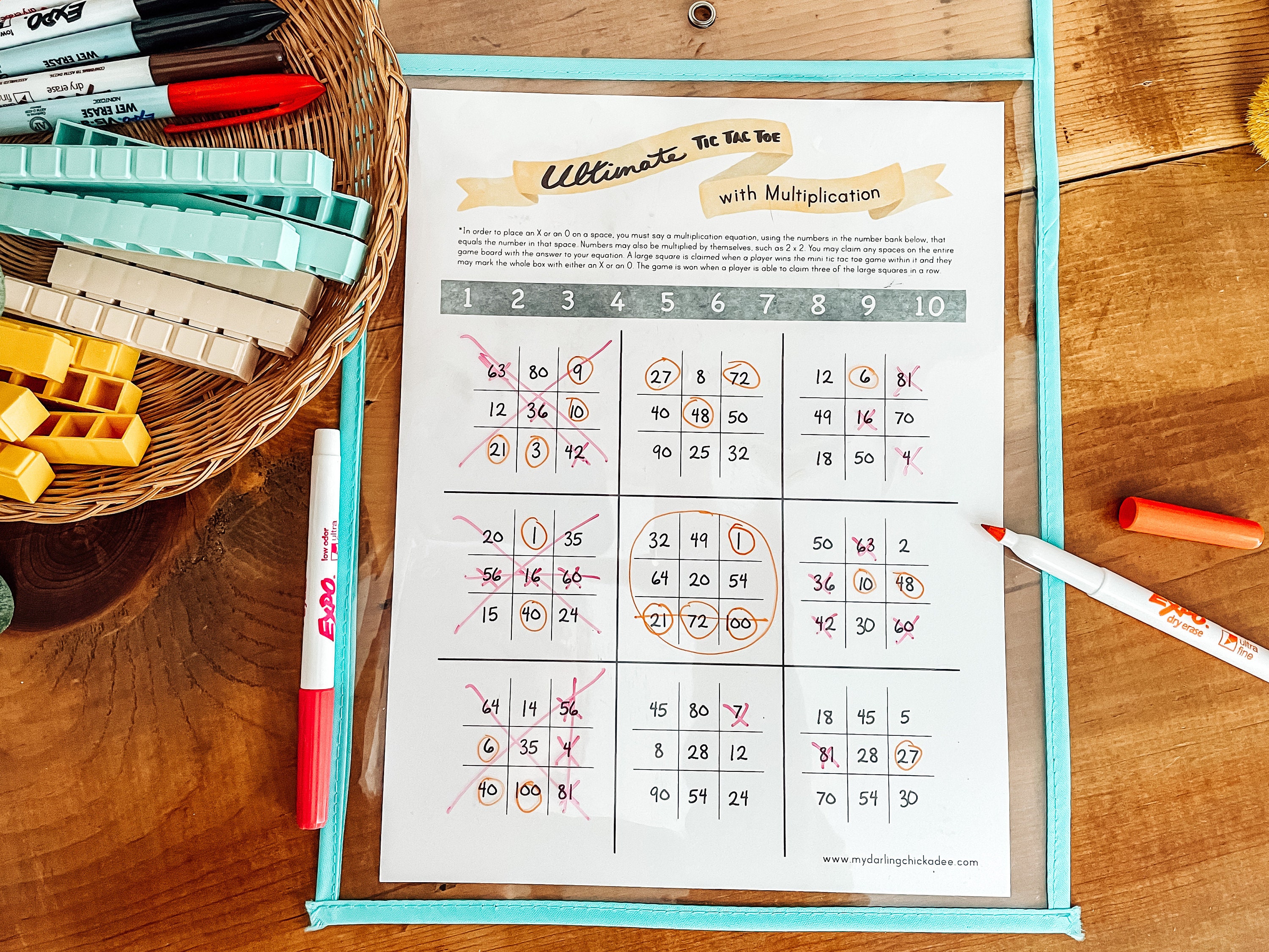 Ultimate Tic Tac Toe With Multiplication // Learning Times Tables ...