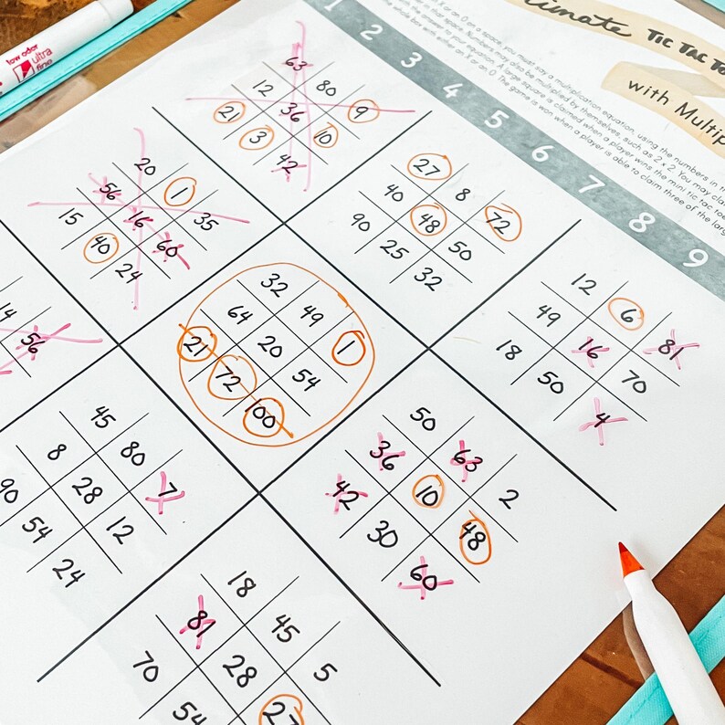 Ultimate Tic Tac Toe With Multiplication | Times Tables Practice ...