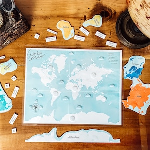 World Geography Resource Pack // Map Activity Mat // Continents and ...