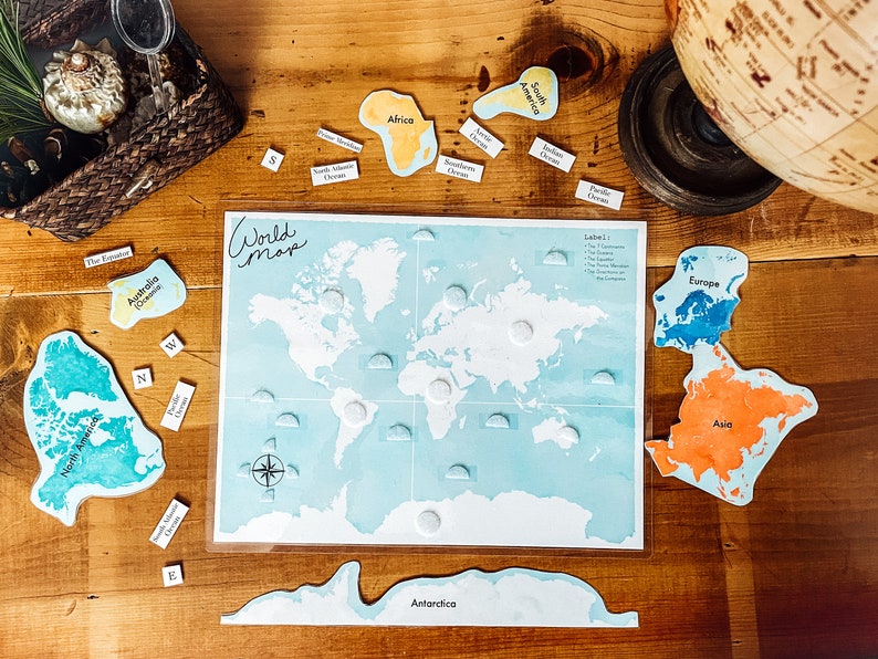 World Geography Resource Pack // Map Activity Mat // Continents and ...