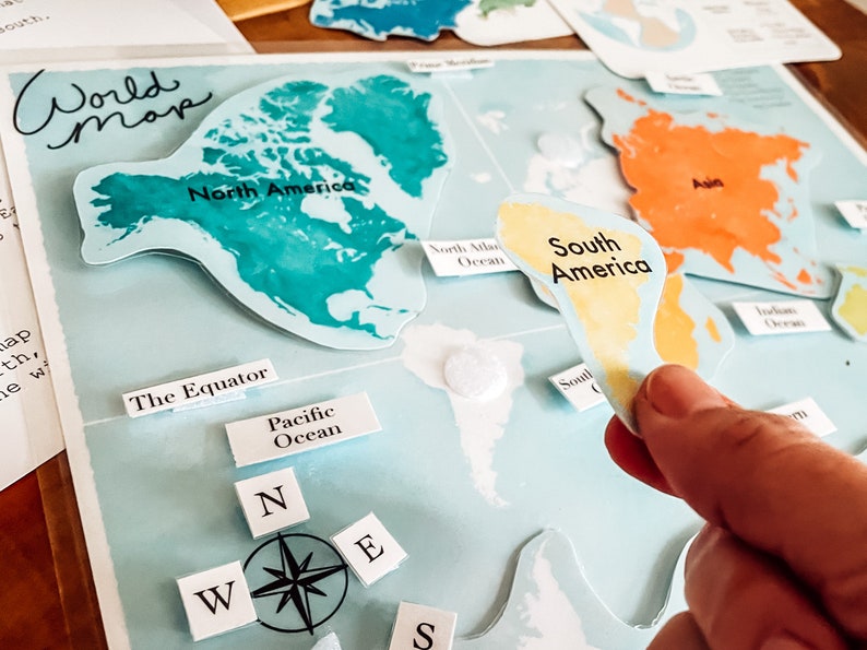 World Geography Resource Pack // Map Activity Mat // Continents and ...