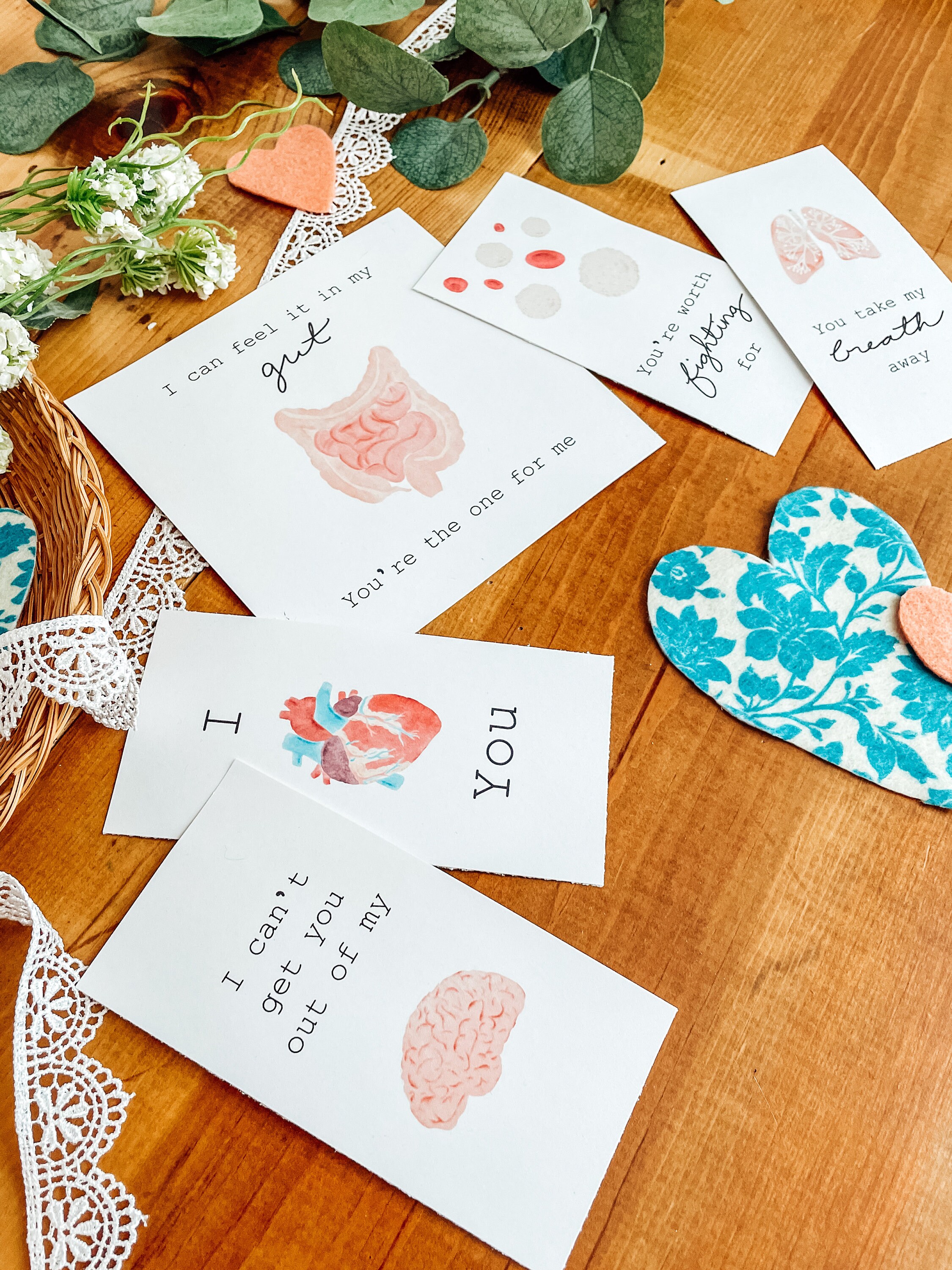 Anatomy Valentines // Valentine Cards // Anatomy Puns // Funny ...