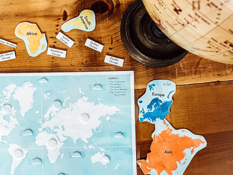 World Map Activity Mat | Continents and Oceans | Geography | Teaching ...