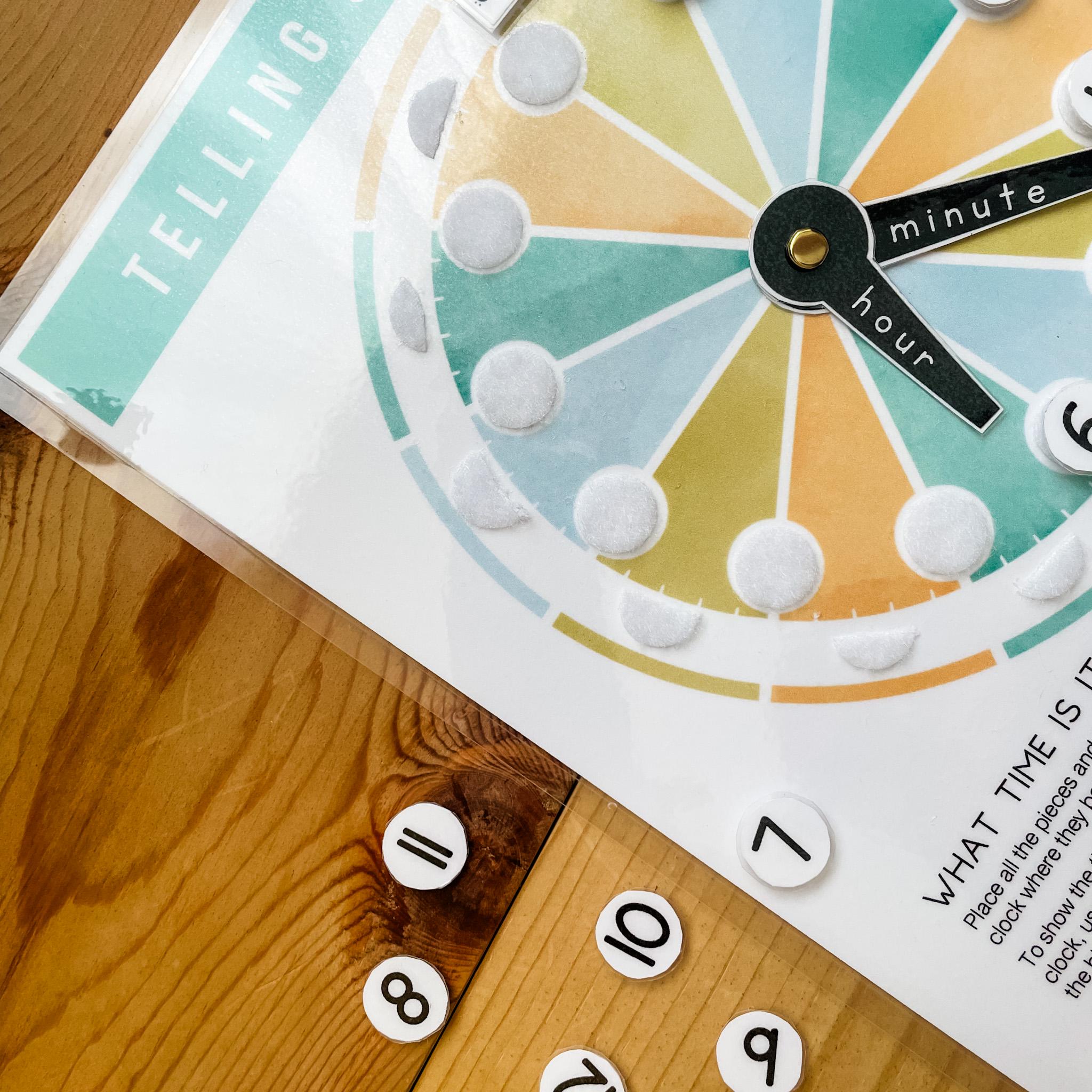 Telling Time Clock Mats & Matching Game | Printable Math Resources ...