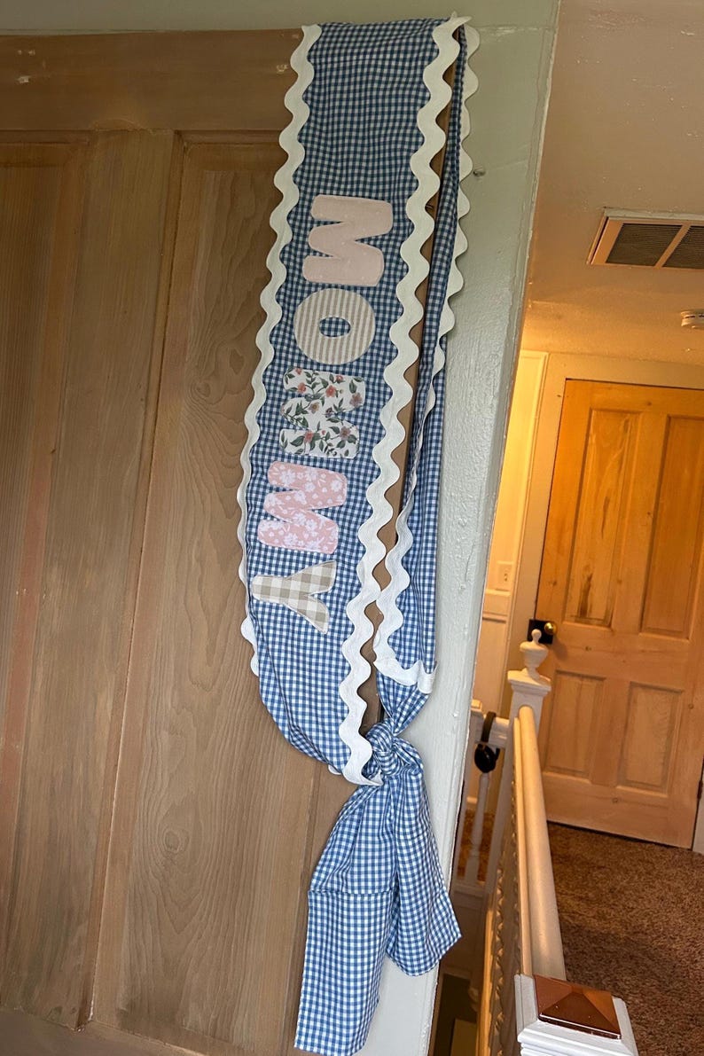 Custom Quilted Letter Sash: Handmade Baby Shower Birthday Keepsake - Etsy