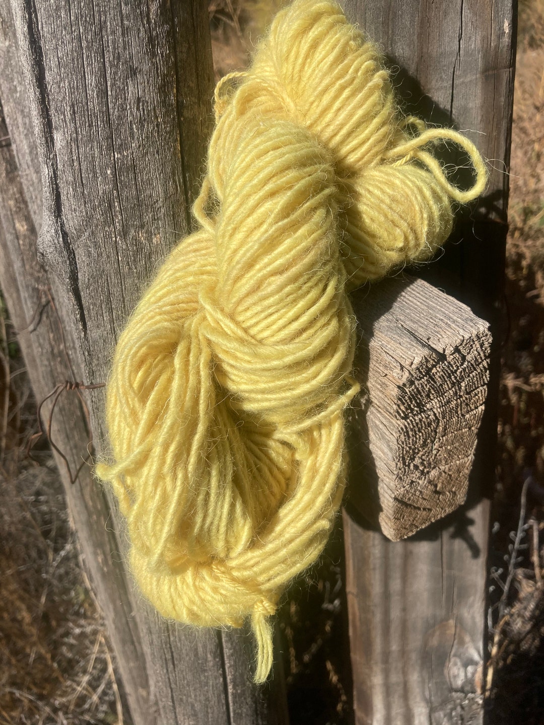 Shimasani Yarns Navajo Churro/mohair Rug Weight Yellow Rabbitbrush ...