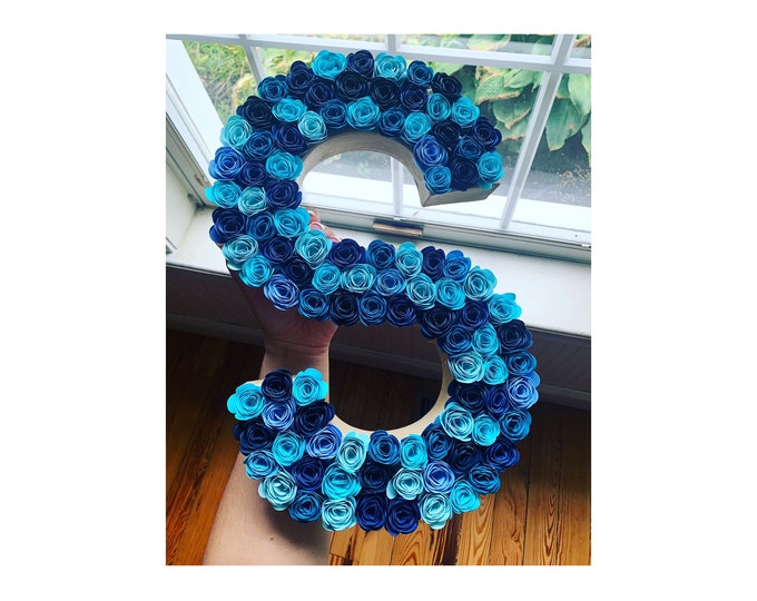 Floral Rose Letter - Etsy