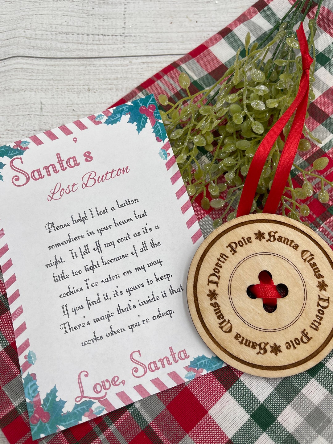 Santa's Lost Button Christmas Game & Ornament - Fun for Christmas ...