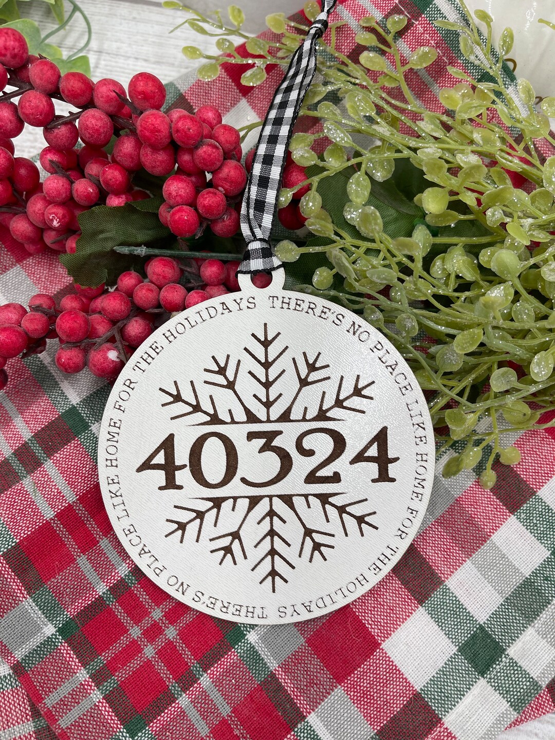 Zip Code Ornament for Christmas Ornament for Home Ornament Hometown ...