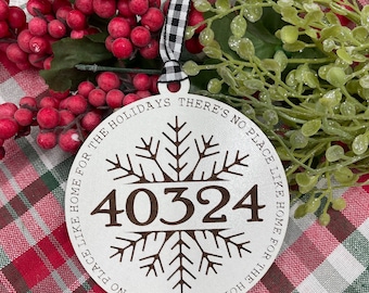 Zip Code Ornament for Christmas Ornament for Home Ornament Hometown ...