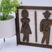 Country Farmhouse Shiplap Look Restroom Bathroom Sign Hat & Bonnet - Etsy