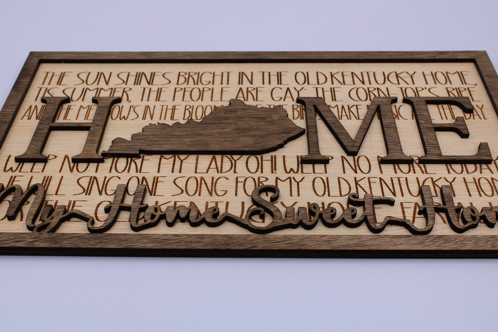 Home Sweet Home-my Old Kentucky Home-state Song Sign Wall Hanging - Etsy