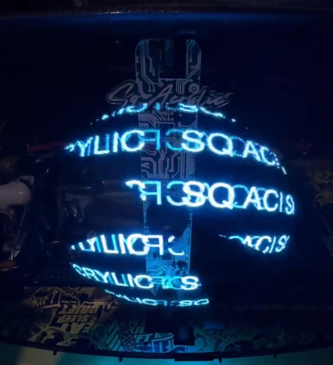 Custom Holographic Hood Prop: Light up Bluetooth Display (22") - Etsy