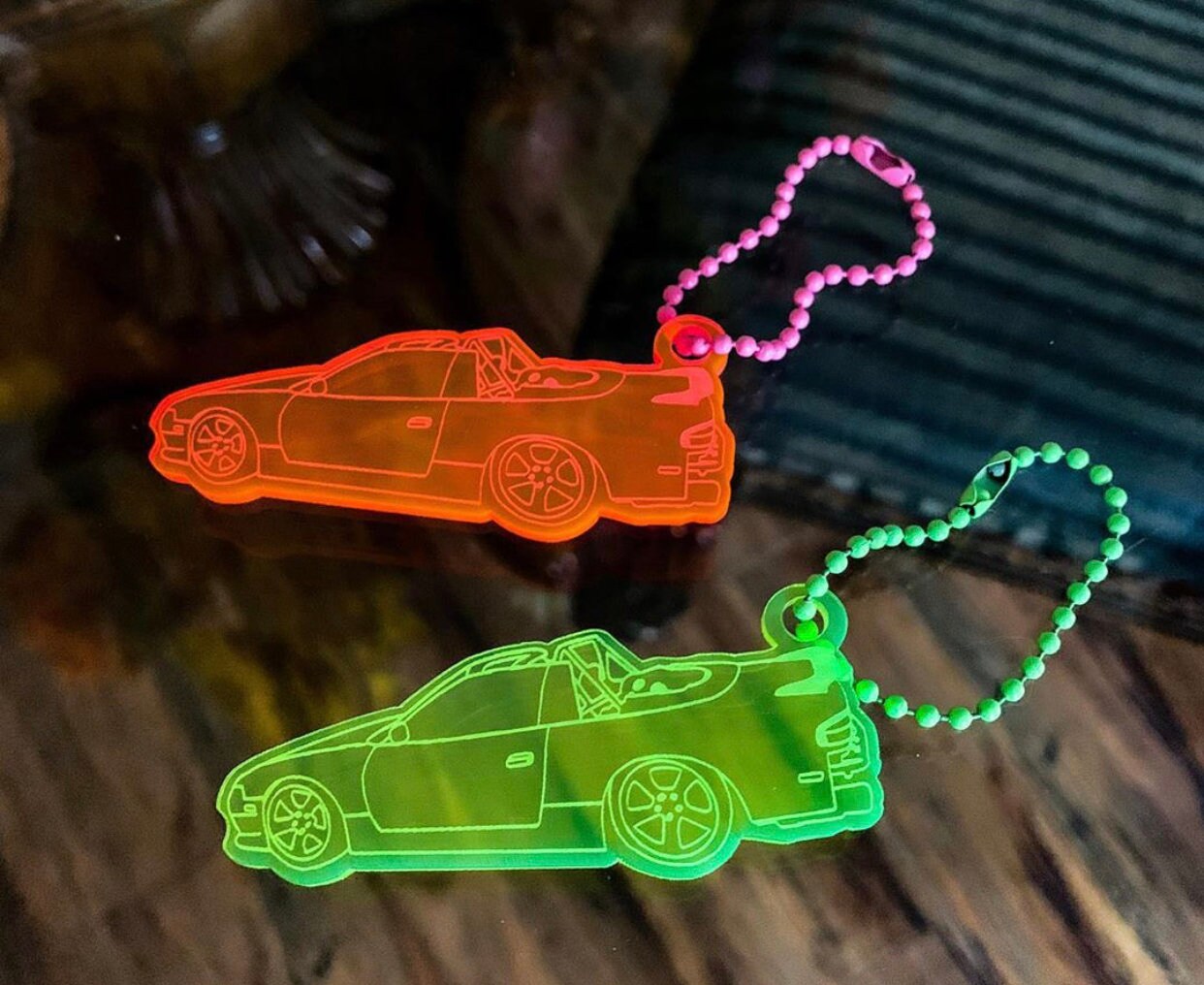 Custom Car Acrylic Keychain - Etsy