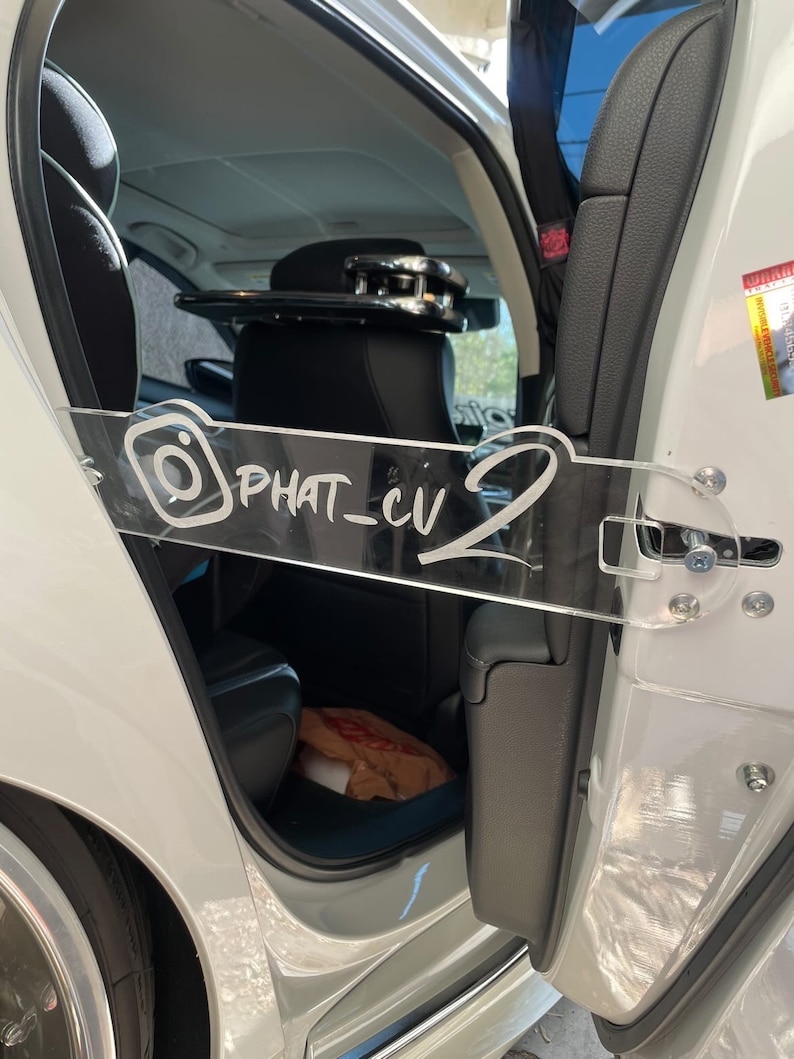 Custom Acrylic Car Door Prop (set of Two) - Etsy