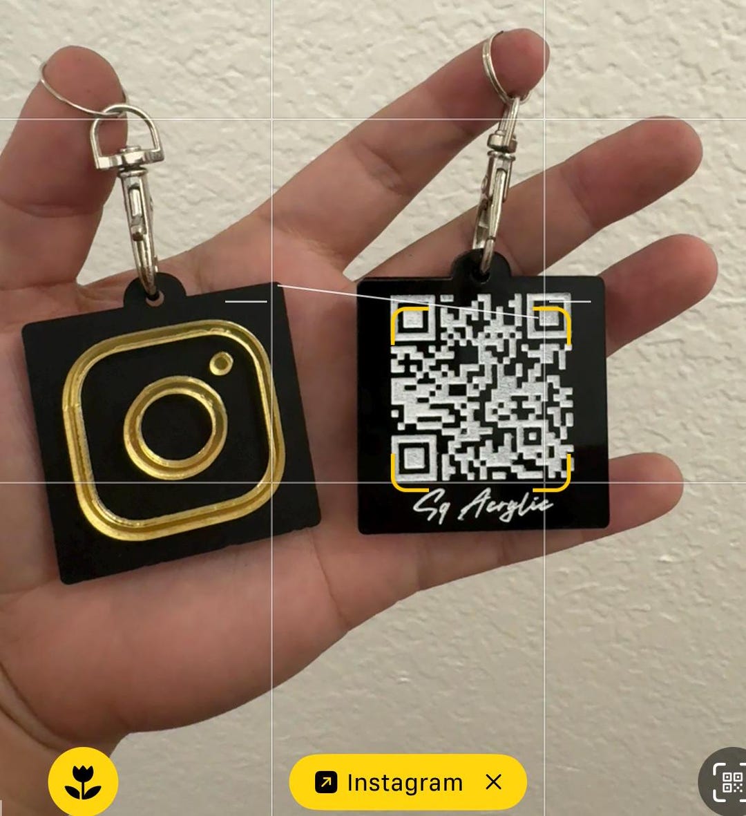 Custom QR Code Keychain | Scan Keychain | Business Keychain | Instagram ...