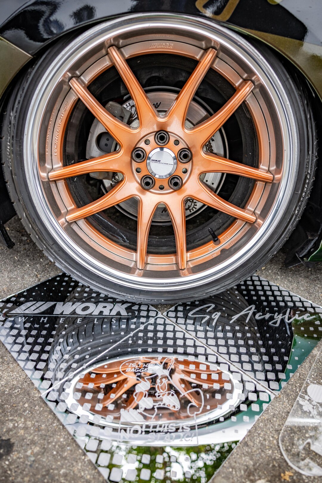 Custom Chrome Mirror Car Show Display Floor Pieces for Wheels - Etsy