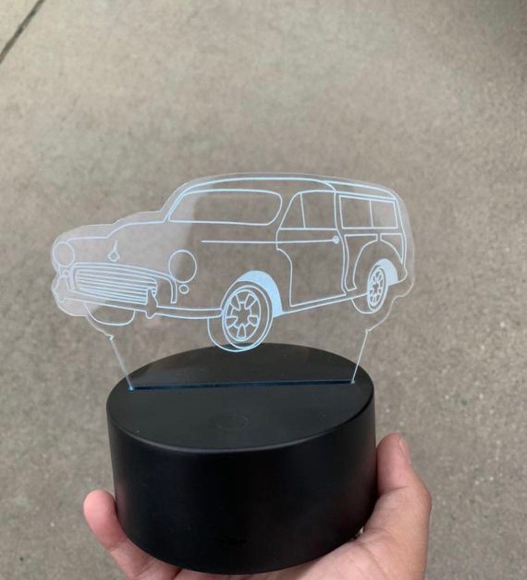 Custom drawn car night light light up plaque color changing - Etsy.de