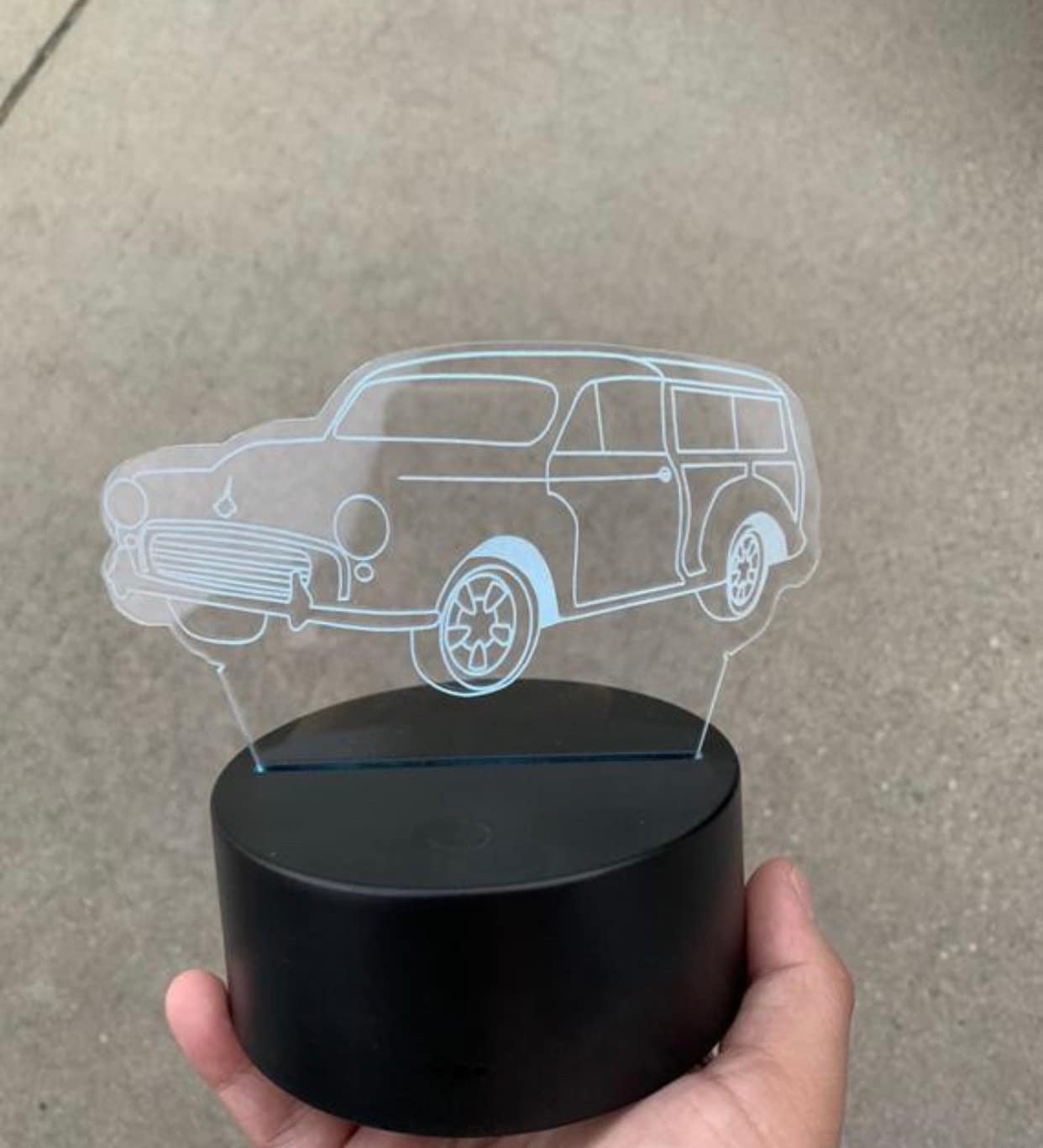 Custom drawn car night light light up plaque color | Etsy