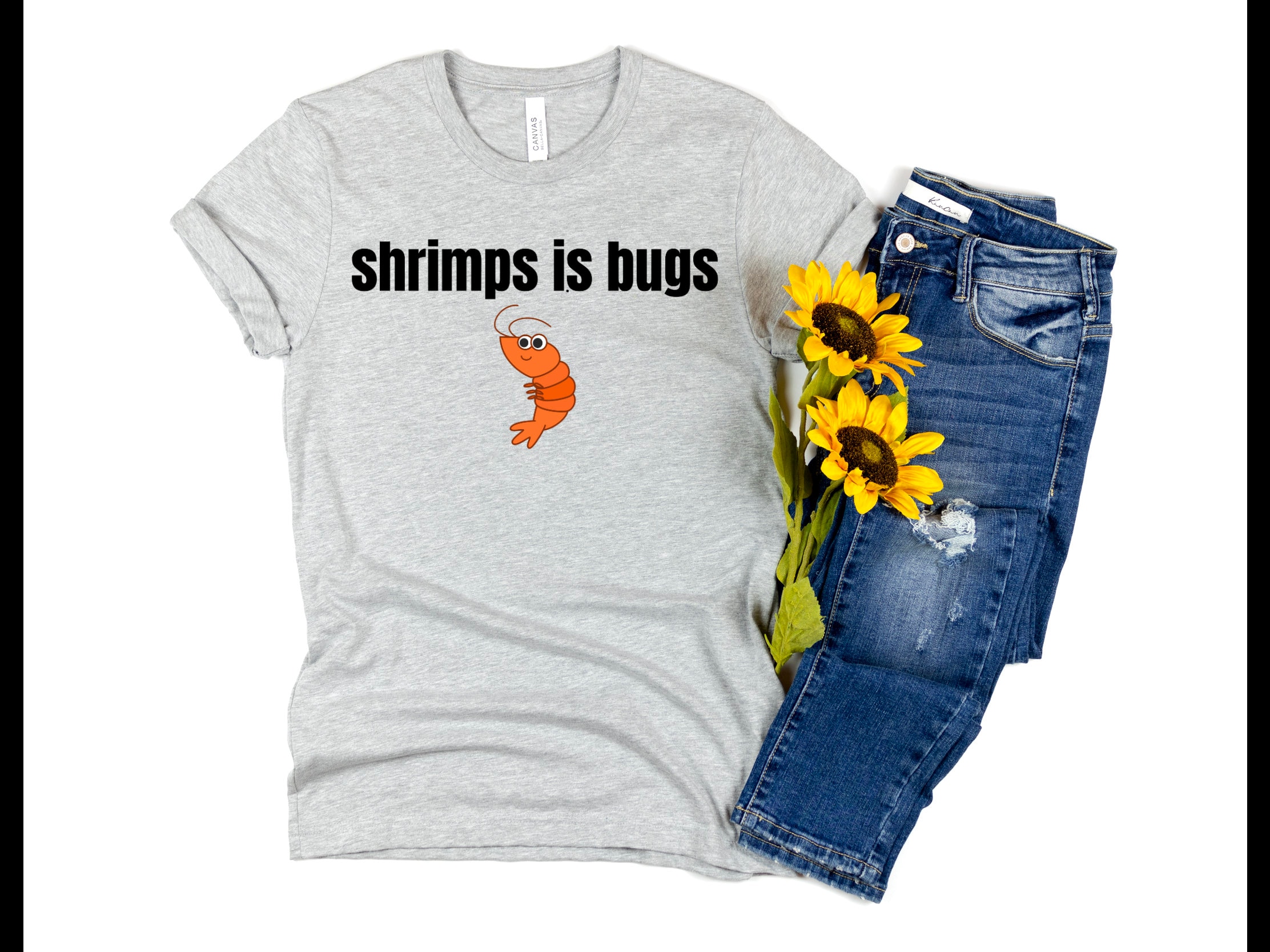 Shrimps is Bugs Tshirt, Shrimps is Bugs, Funny Tshirt, Shrimp Tshirt ...