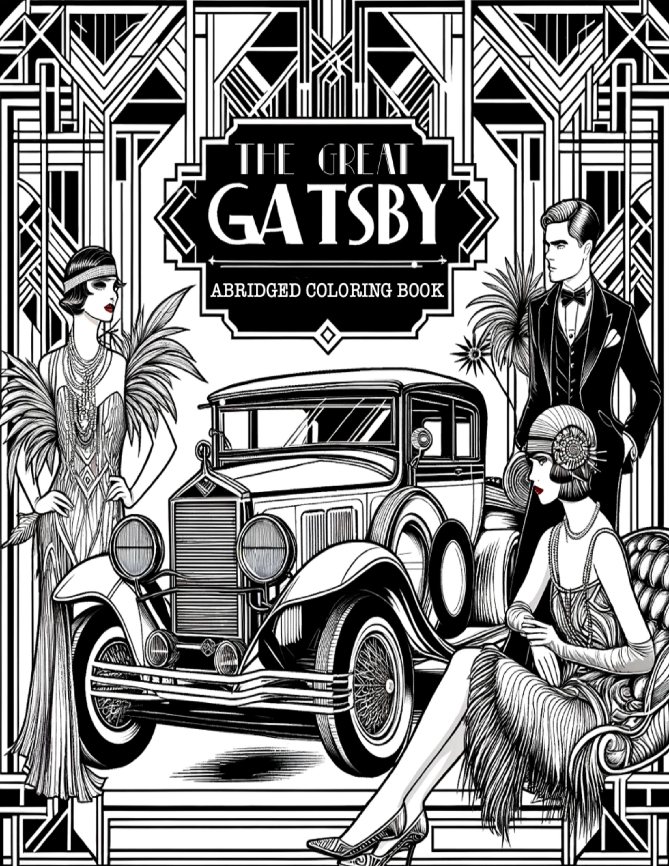 The Great Gatsby Abridged Coloring Book - Etsy
