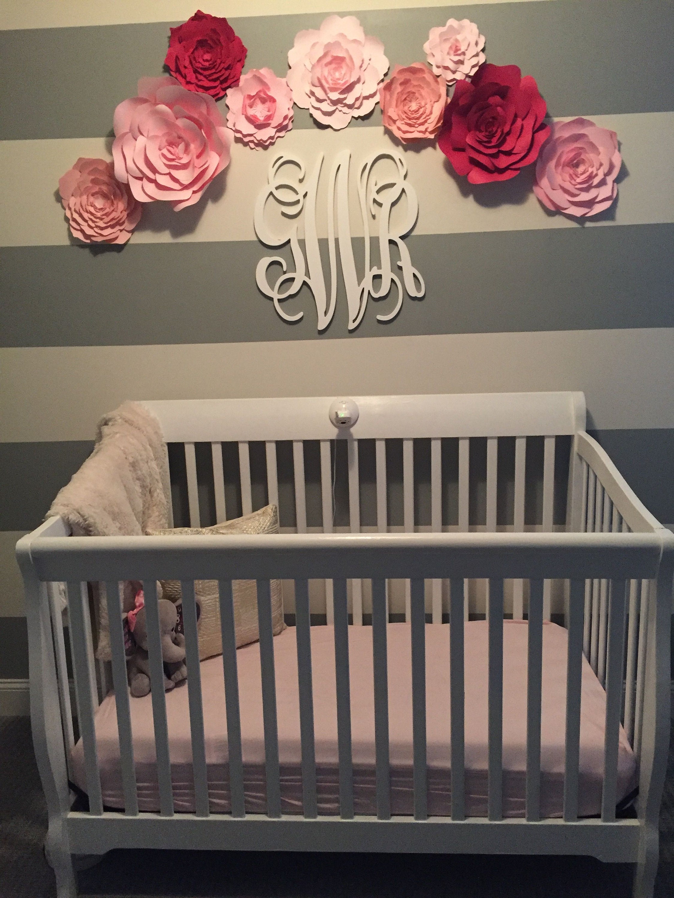 Large Wooden Monogram Cutout Wall Hanging Door Hanger Wedding Monogram ...