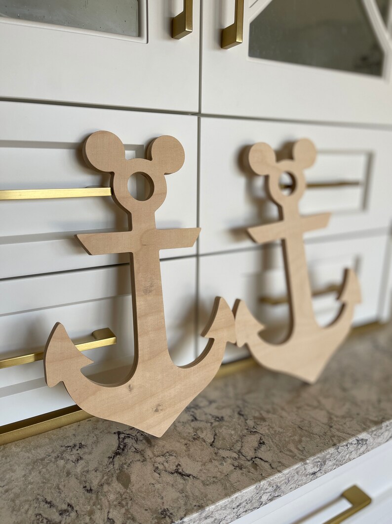 Anchor Mouse Head Magical Cruise Sign - Nautical Anchor Sign - Anchor ...
