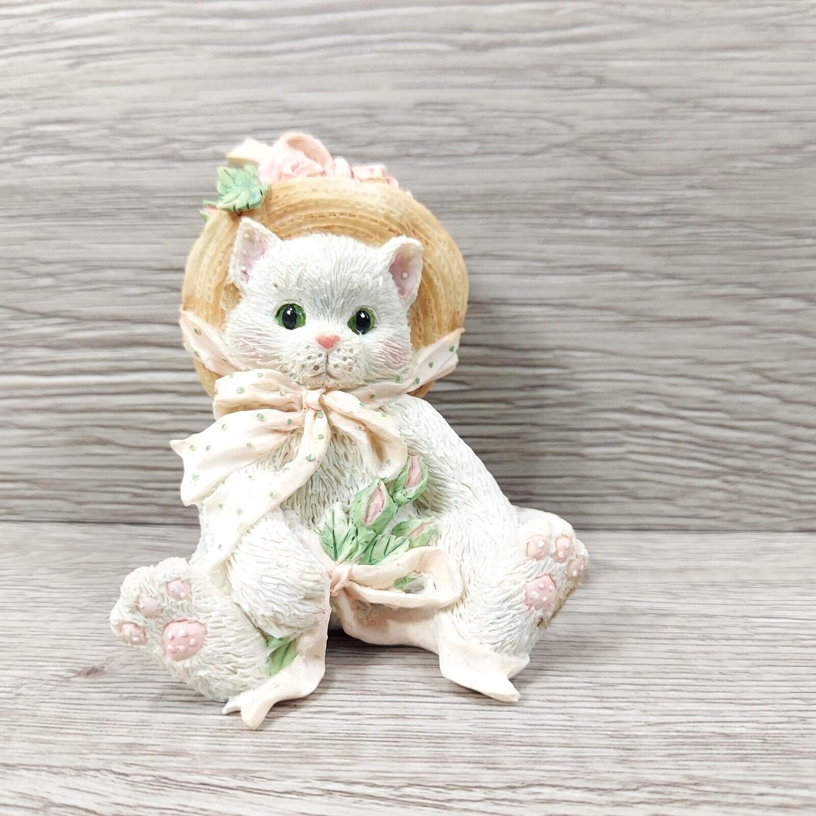 Calico Kitten Cat our Friendship Blossomed From the Heart Vintage Hand ...