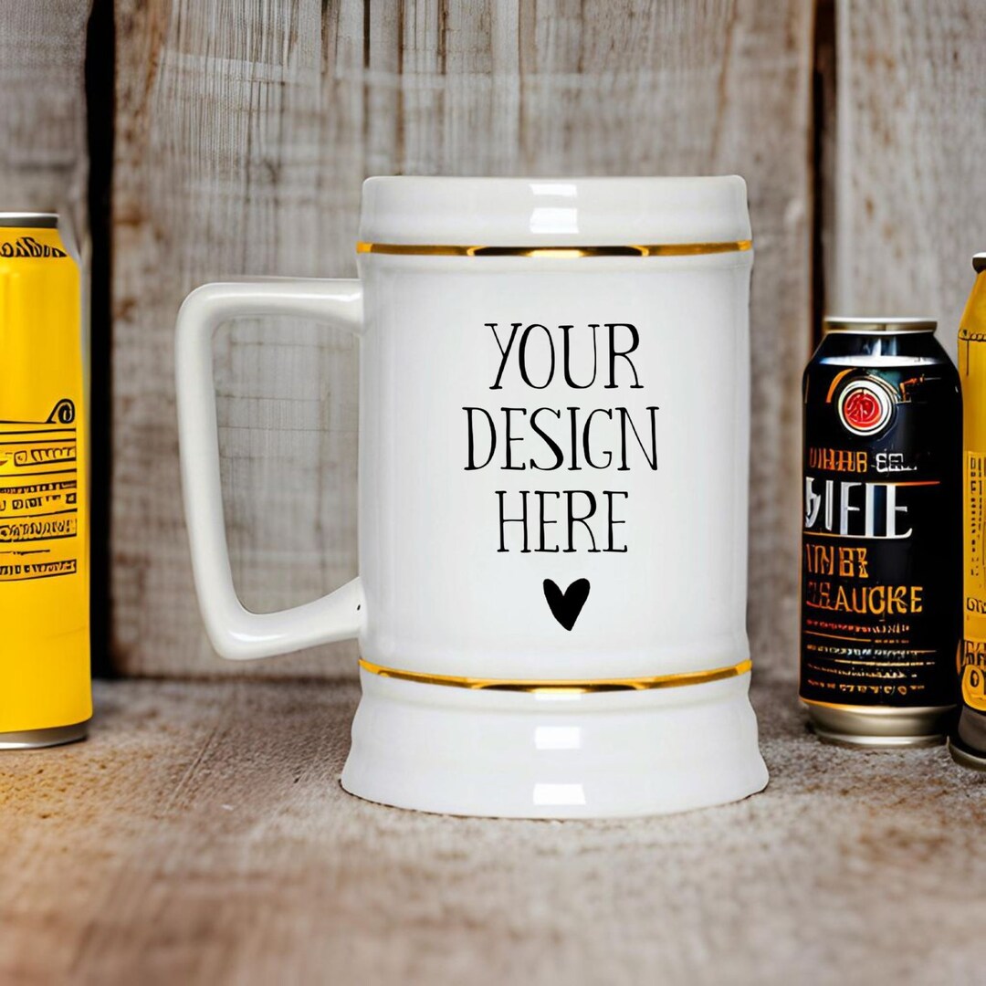 Beer Stein Mockup, POD Beer Mug Mockup, Stein Beer Mug Mockup Bundle ...