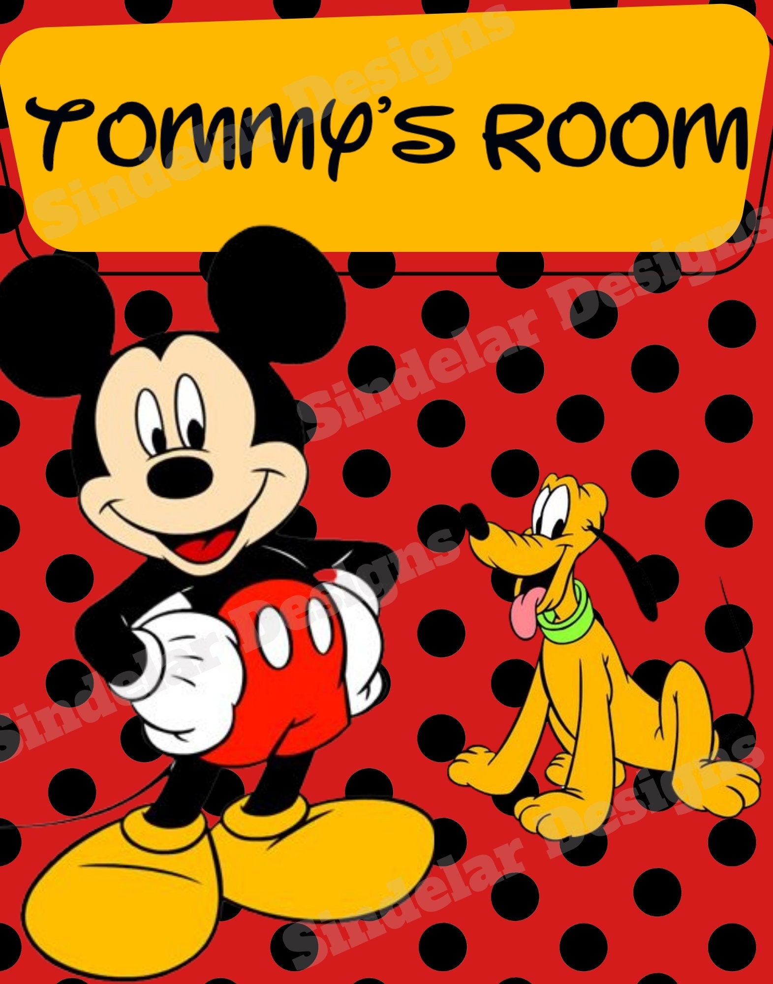 Mickey Mouse Custom Poster - Etsy
