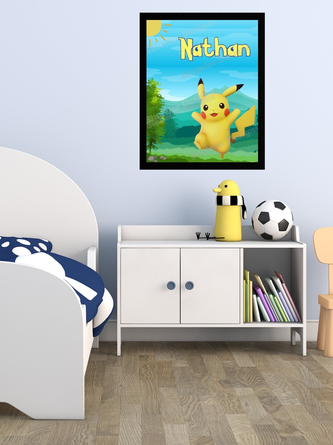 Custom Pikachu Poster - Etsy