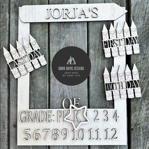 Back to School Photo Frame SVG Laser File - Etsy