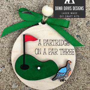 Funny Christmas Ornament Golf Laser SVG File SCORE - Etsy