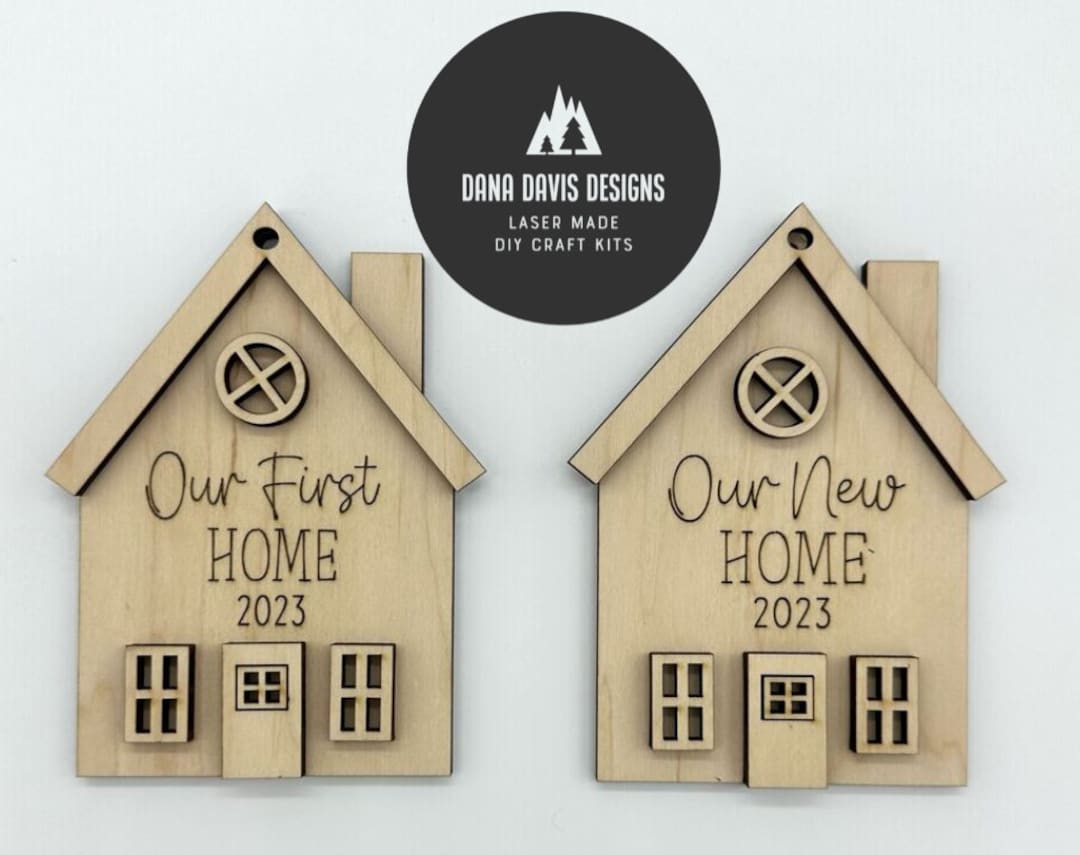 Our First Home- Our New Nome Ornament Svg Laser File- Score - Etsy