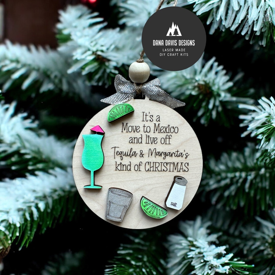 Funny Adult Alcohol Christmas Ornament - Laser File SVG SCORE - Etsy