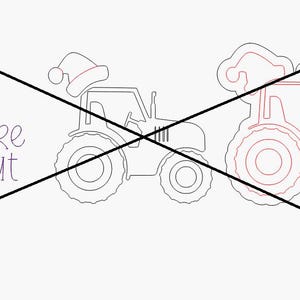 Tractor Christmas Ornament - Laser File SVG SCORE - Etsy