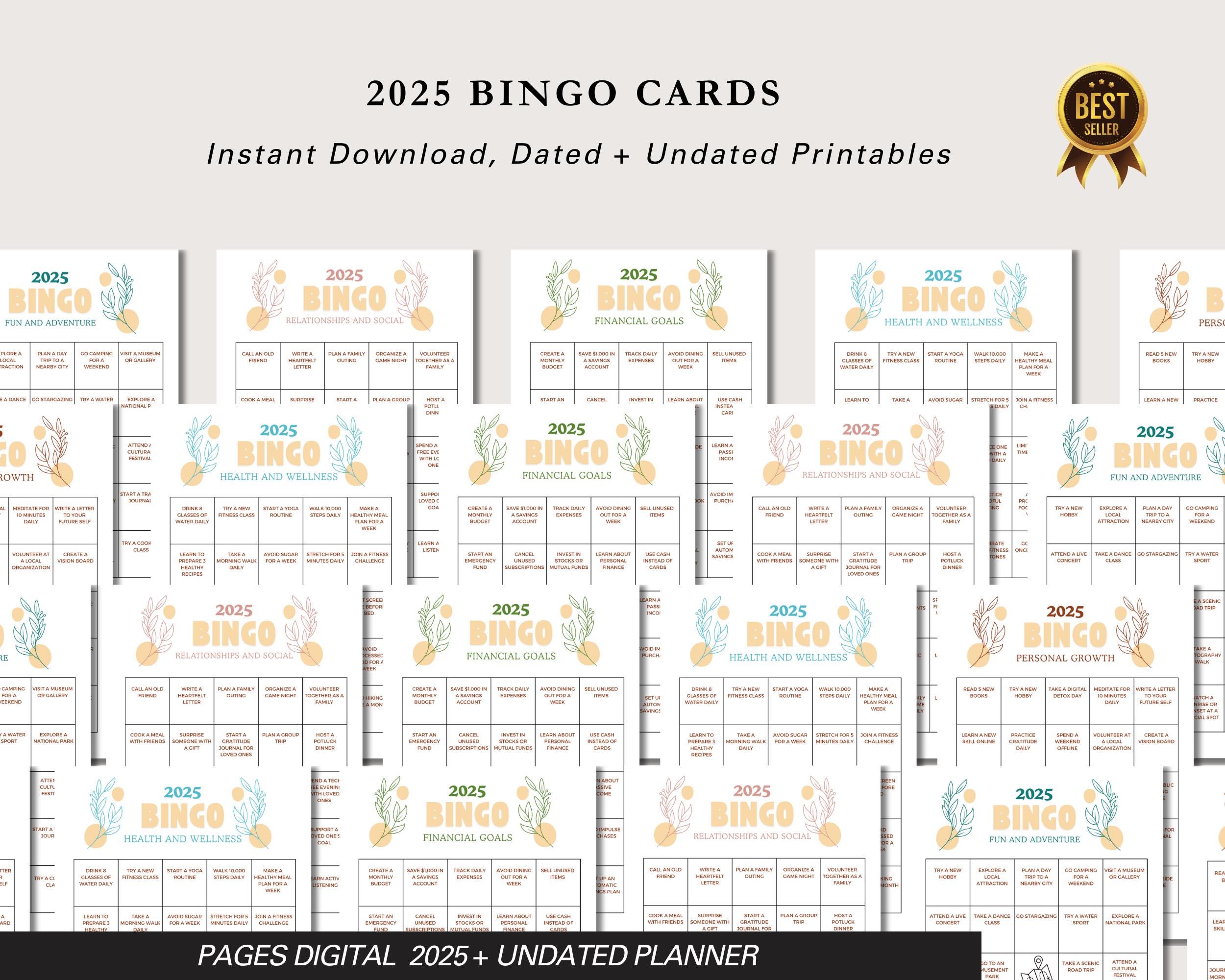 2025 Printable Bingo Cards | Fun Party Games for Events & Gatherings ...