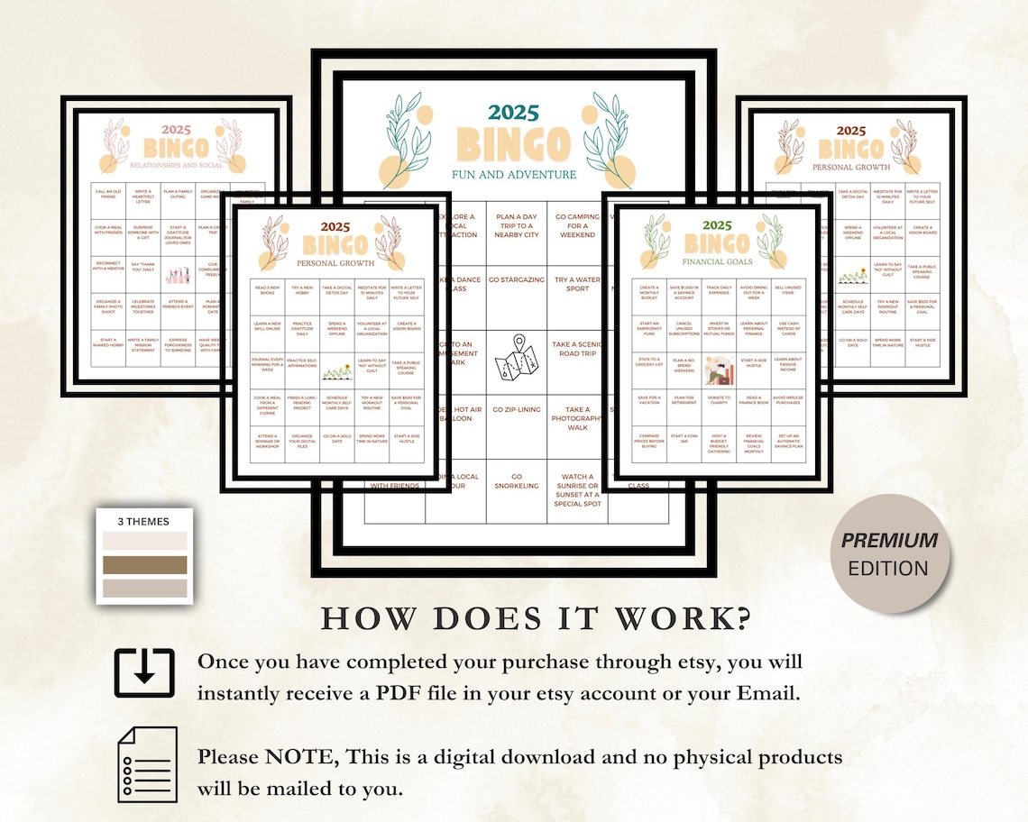 2025 Printable Bingo Cards | Fun Party Games for Events & Gatherings ...