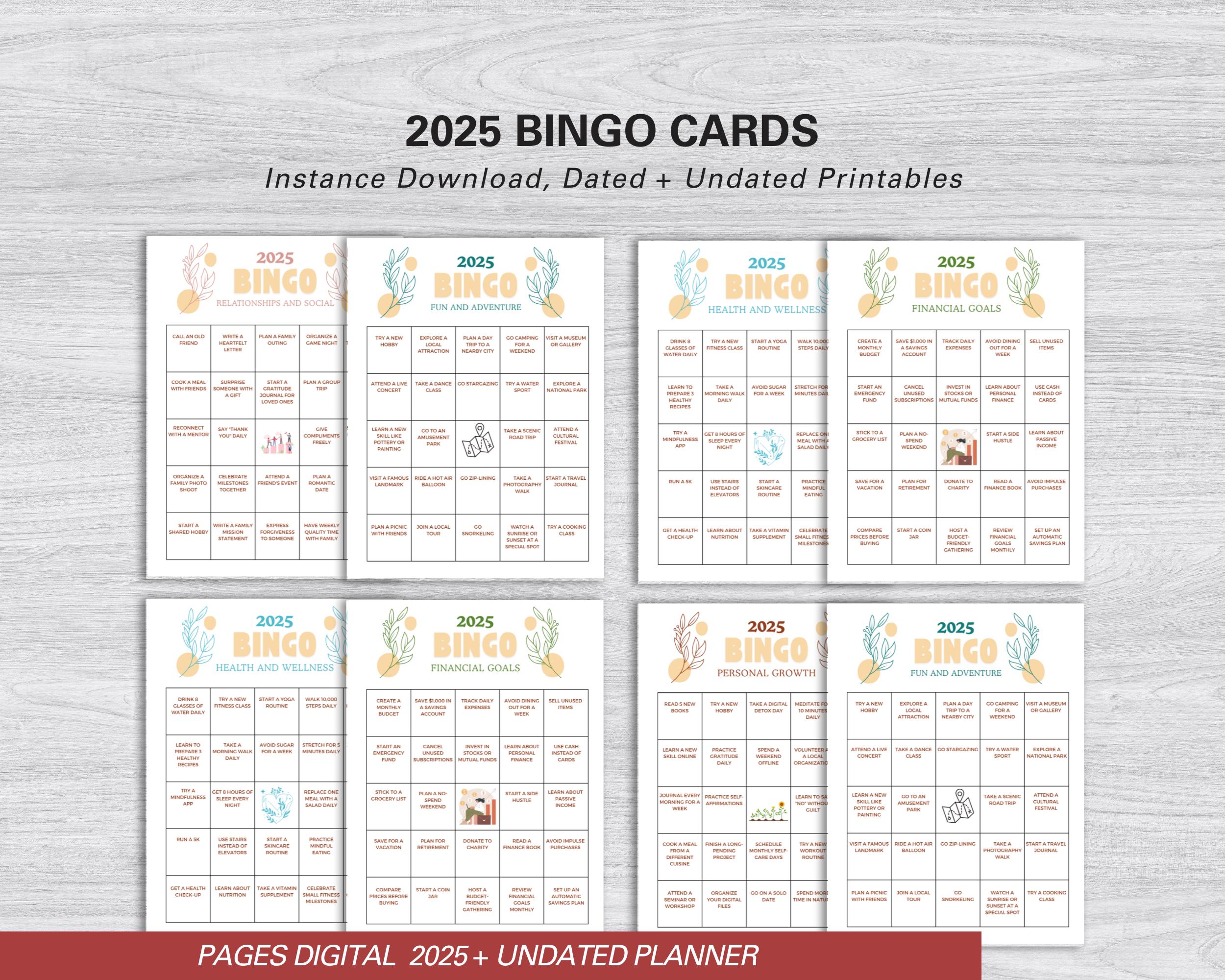 2025 Printable Bingo Cards | Fun Party Games for Events & Gatherings ...