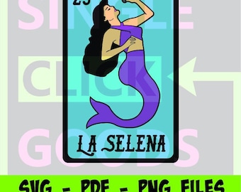 La Reina Selena Quintanilla Loteria Card 2 Sparkle Varieties SVG, PNG ...
